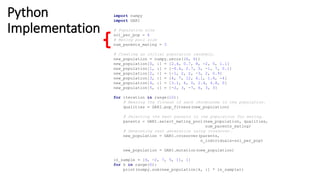 Genetic Algorithm (GA) Optimization - Step-by-Step Example | PPT