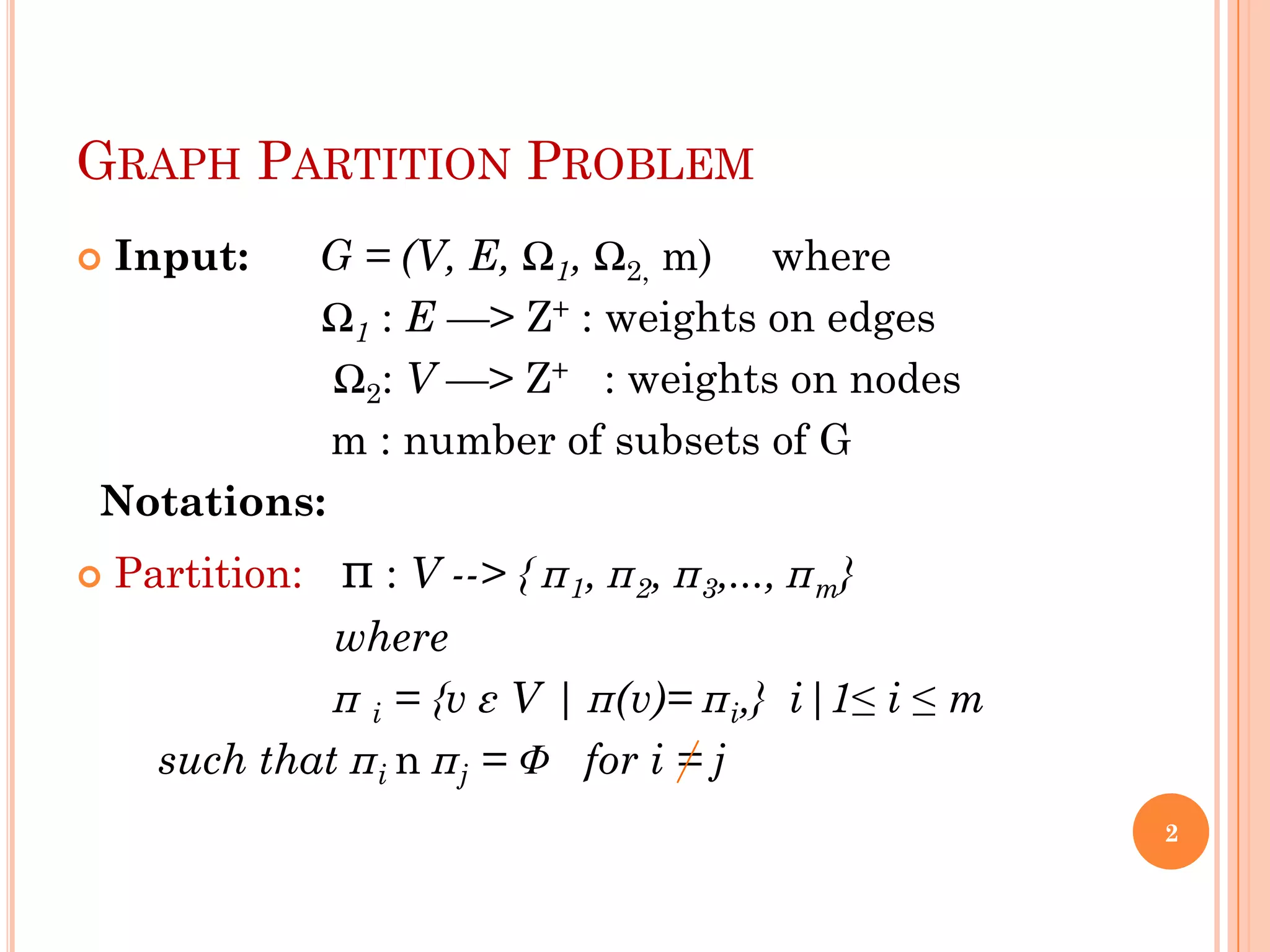 Genetic Algorithm And Graph Partitioning Problem Ppt