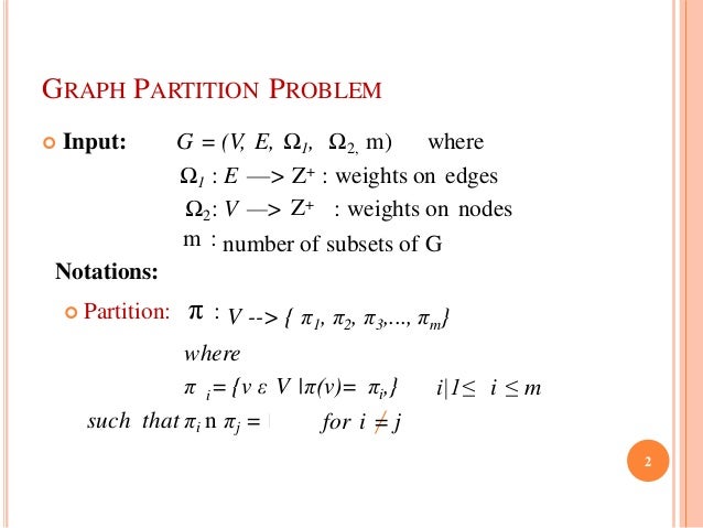 Genetic Algorithm And Graph Partitioning Problem