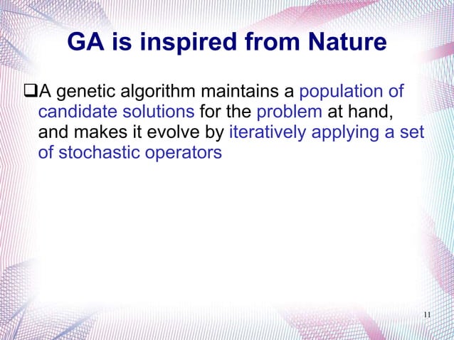 Genetic Algorithm by Example | PPTX