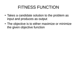Genetic algorithm ppt | ODP