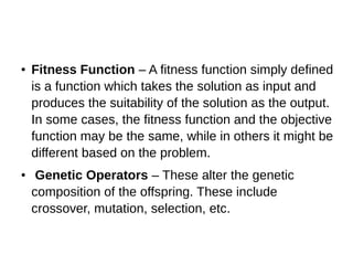 Genetic algorithm ppt | ODP