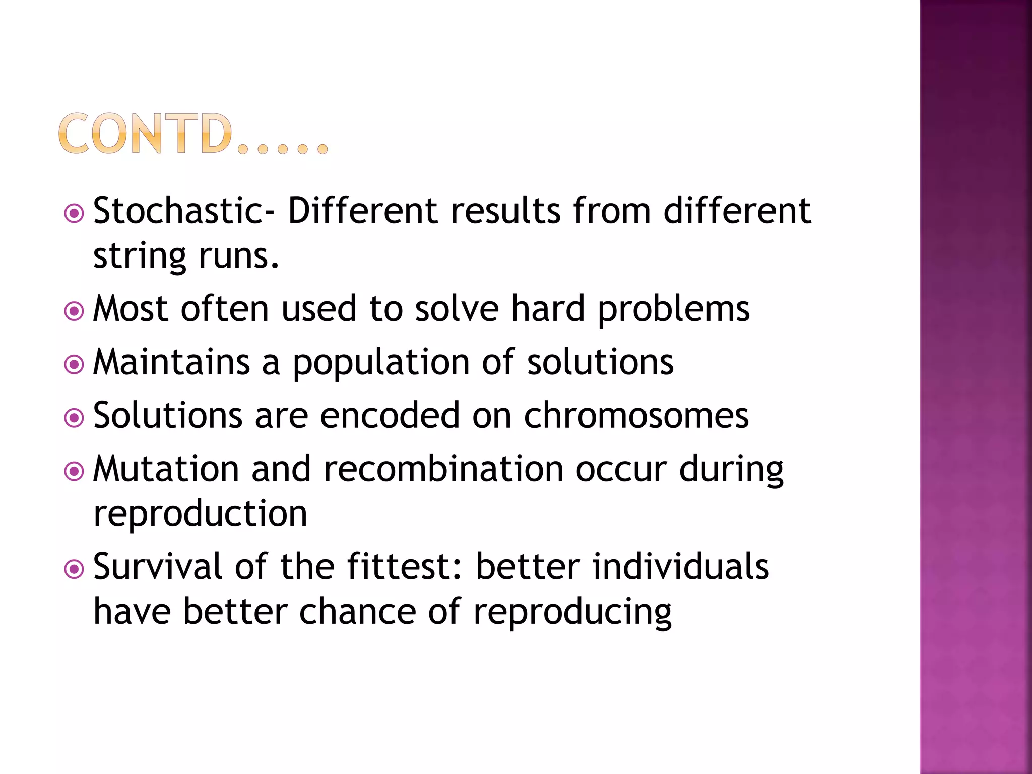 GENETIC ALGORITHM | PPTX