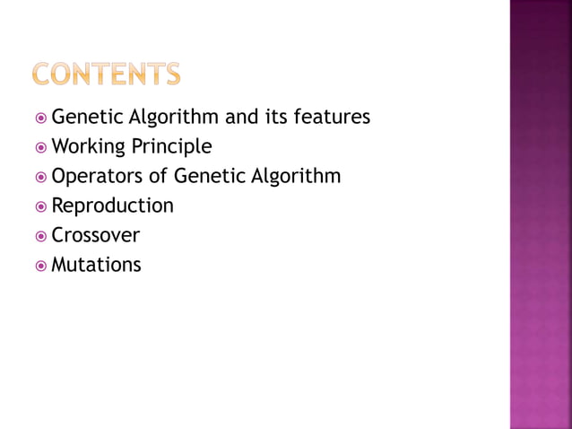GENETIC ALGORITHM | PPT
