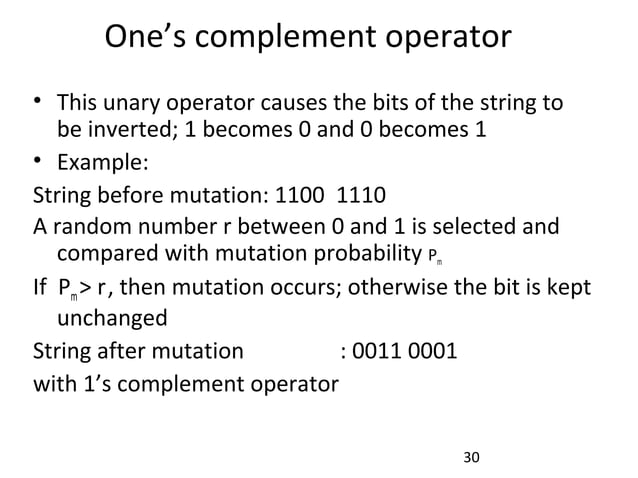 Genetic Algorithms - Artificial Intelligence | PPT