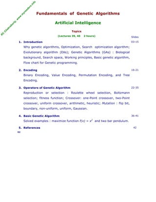 Genetic algorithms | PDF