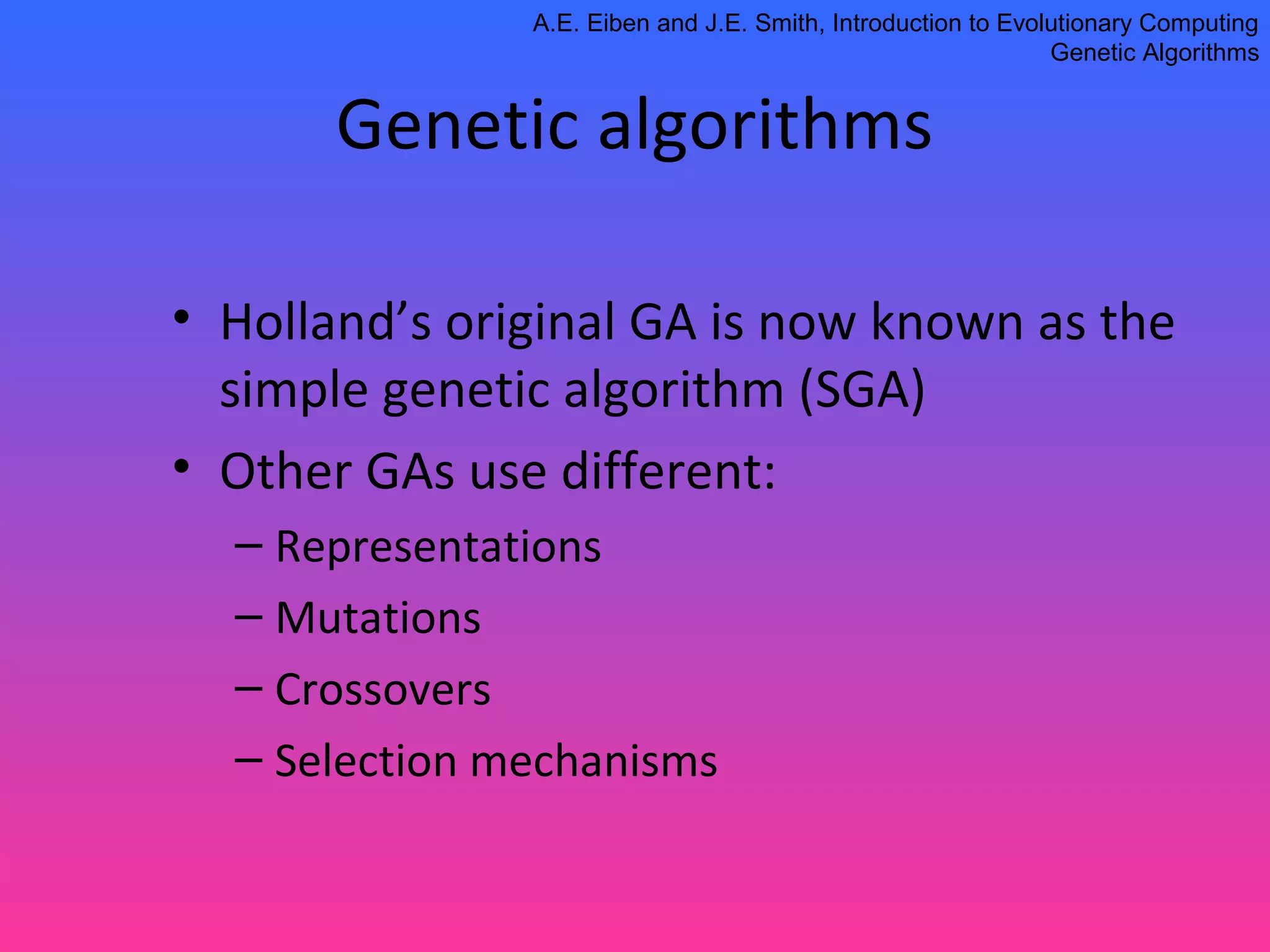 GENETIC ALGORITHM | PPT