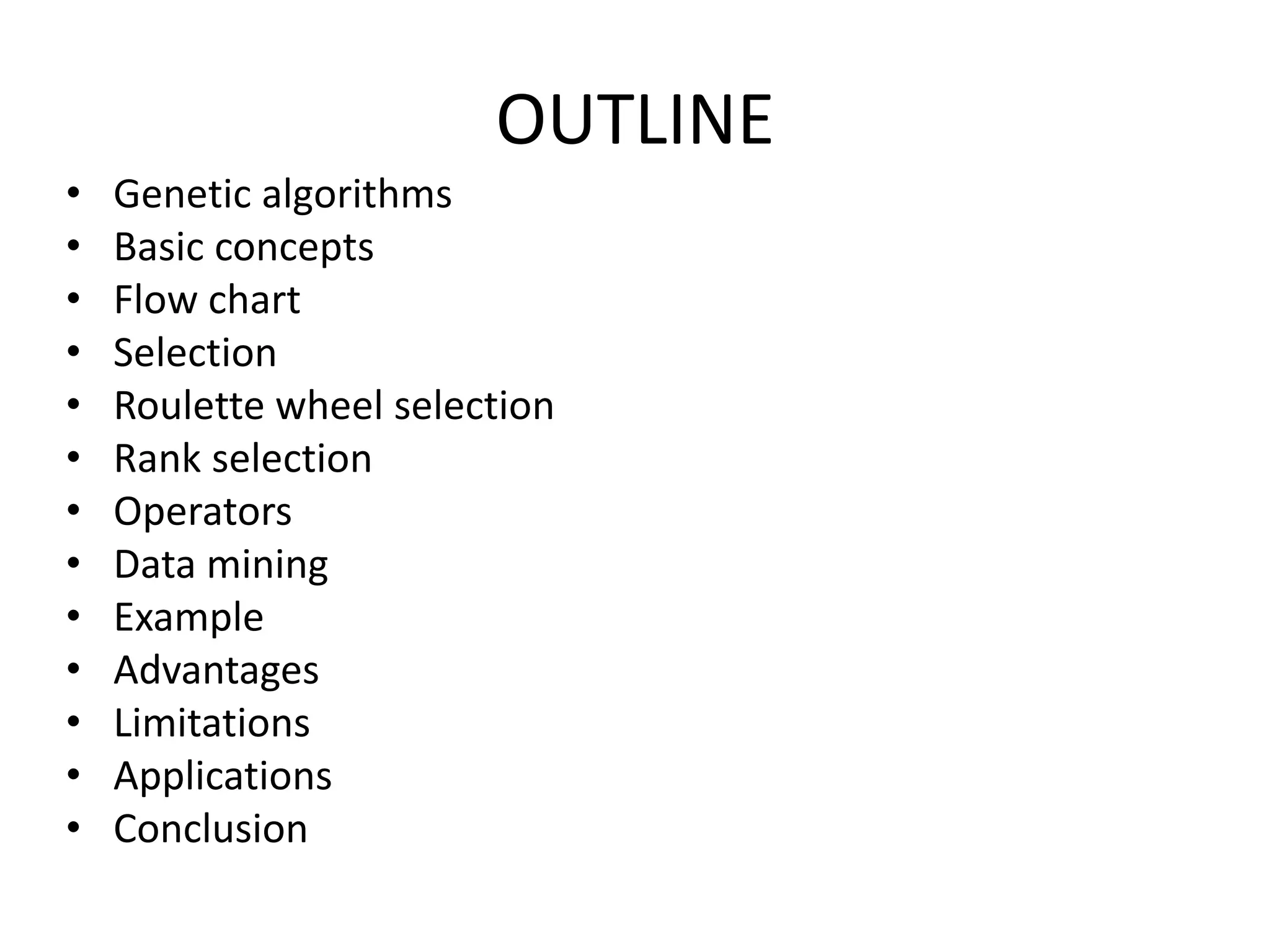 Genetic algorithms | PPTX