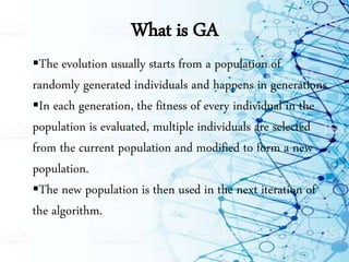 Genetic algorithms | PPTX