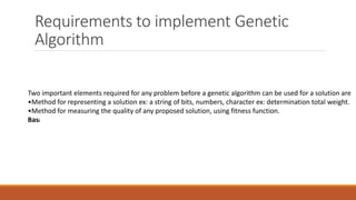 Genetic algorithms | PPT