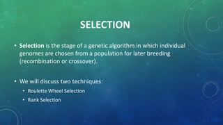 Genetic algorithms in Data Mining | PPTX