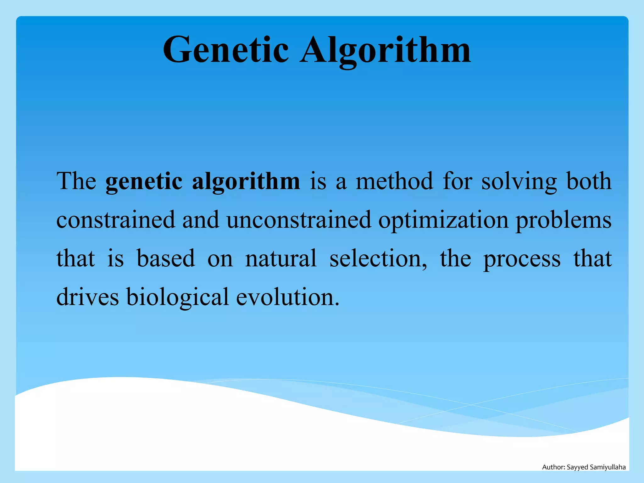 Genetic algorithm | PPTX