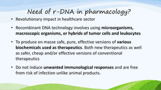 Genetically engineered drugs | PPTX