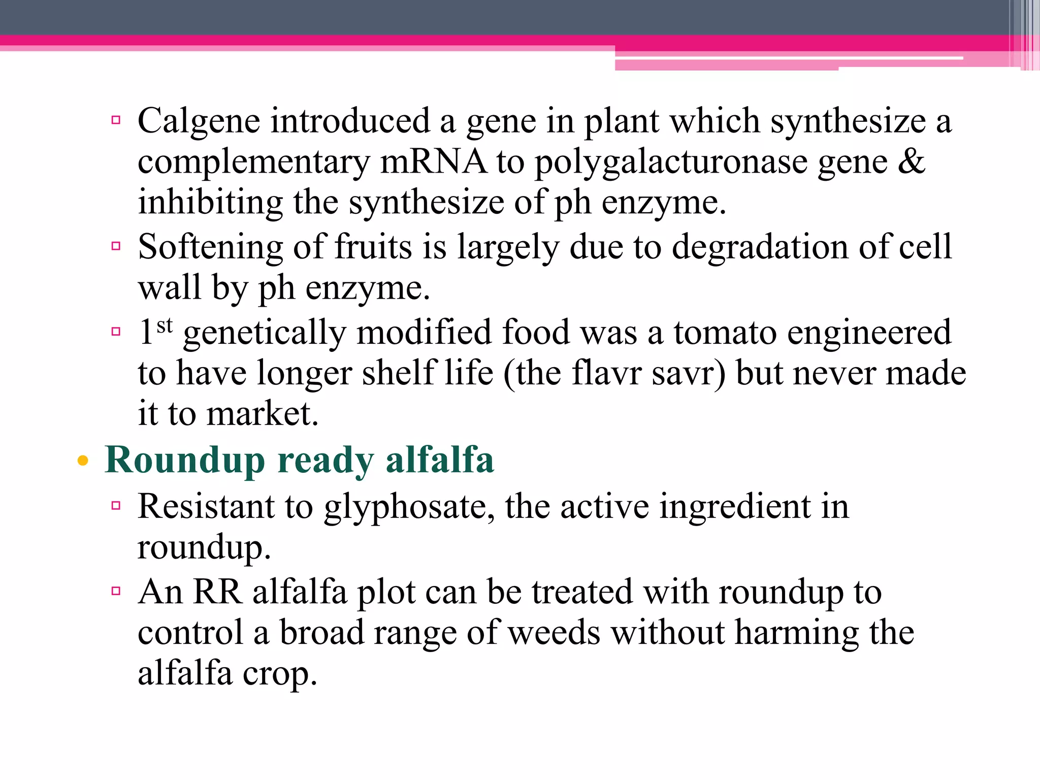 Genetically modified | PPTX