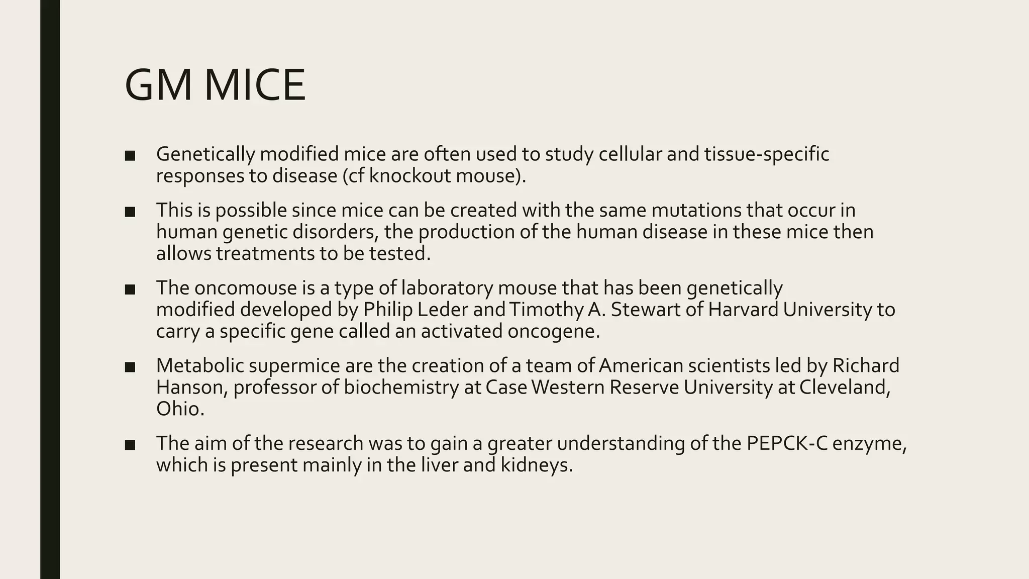Genetically modified animals | PPTX