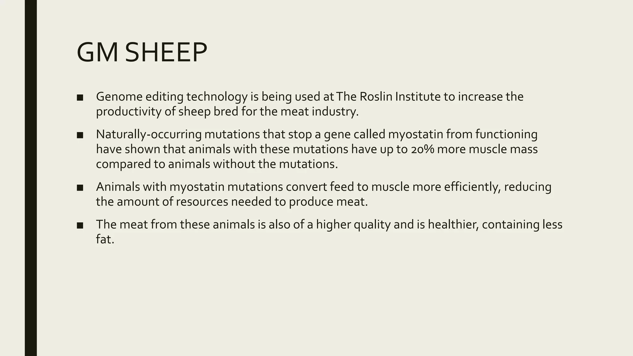 Genetically modified animals | PPTX
