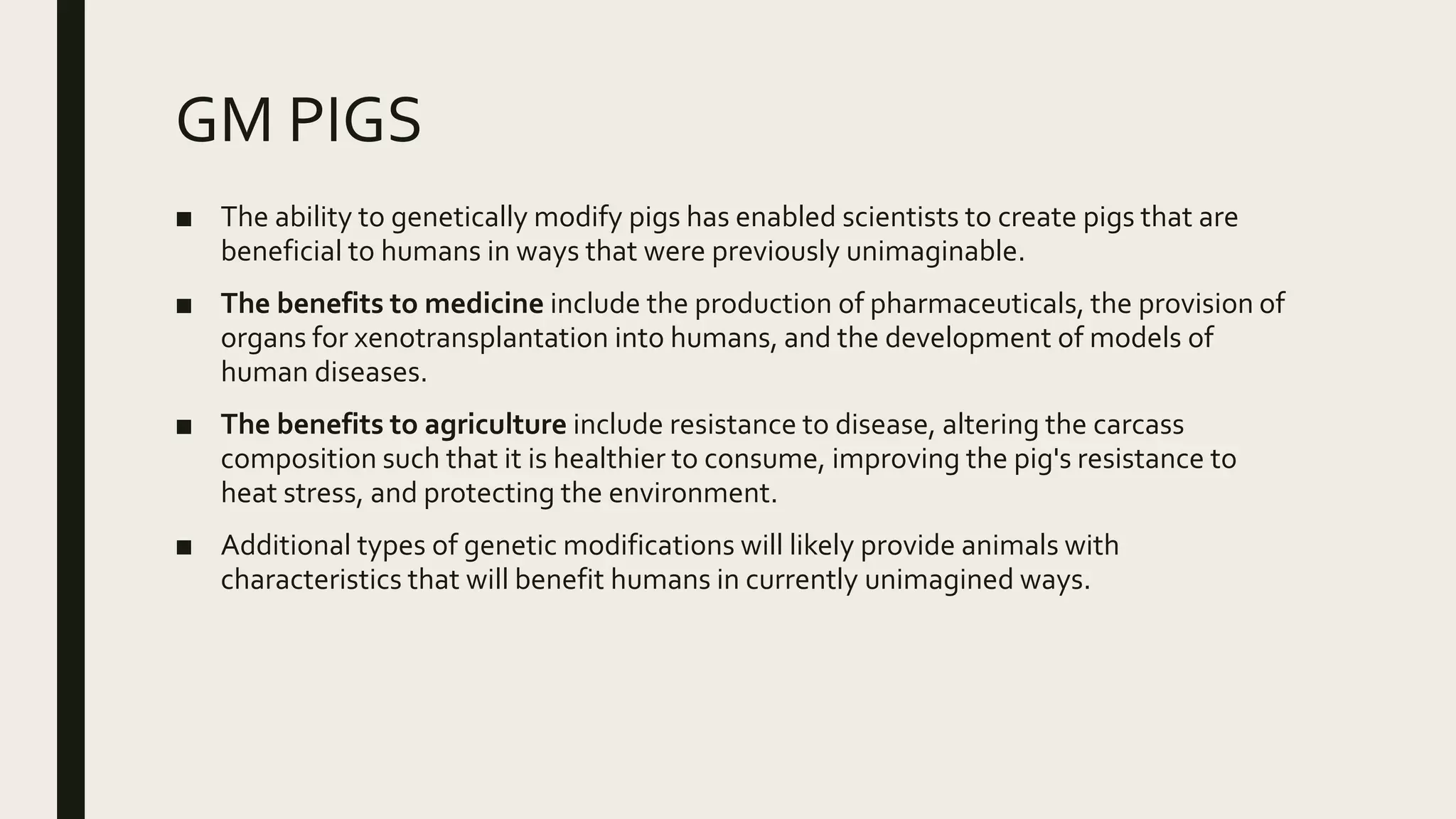 Genetically modified animals | PPTX