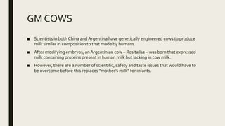 Genetically modified animals | PPTX