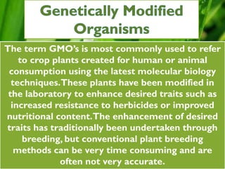 Genetically modified crop | PPTX