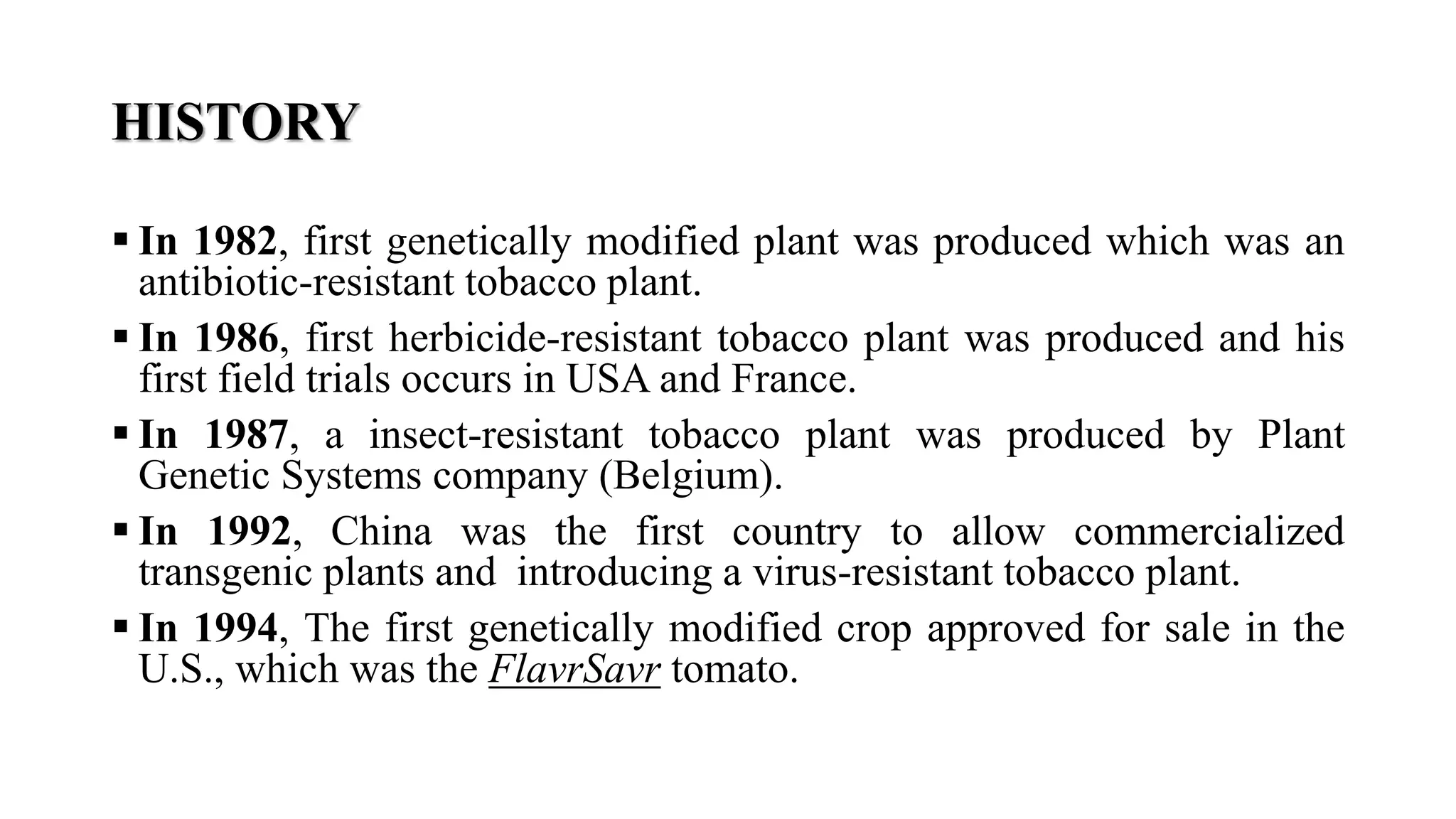 Genetically modified crops | PPTX