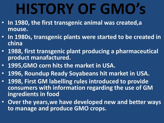 Genetically modified crops | PPTX