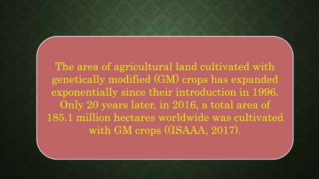 Genetically modified crops and animals | PPT