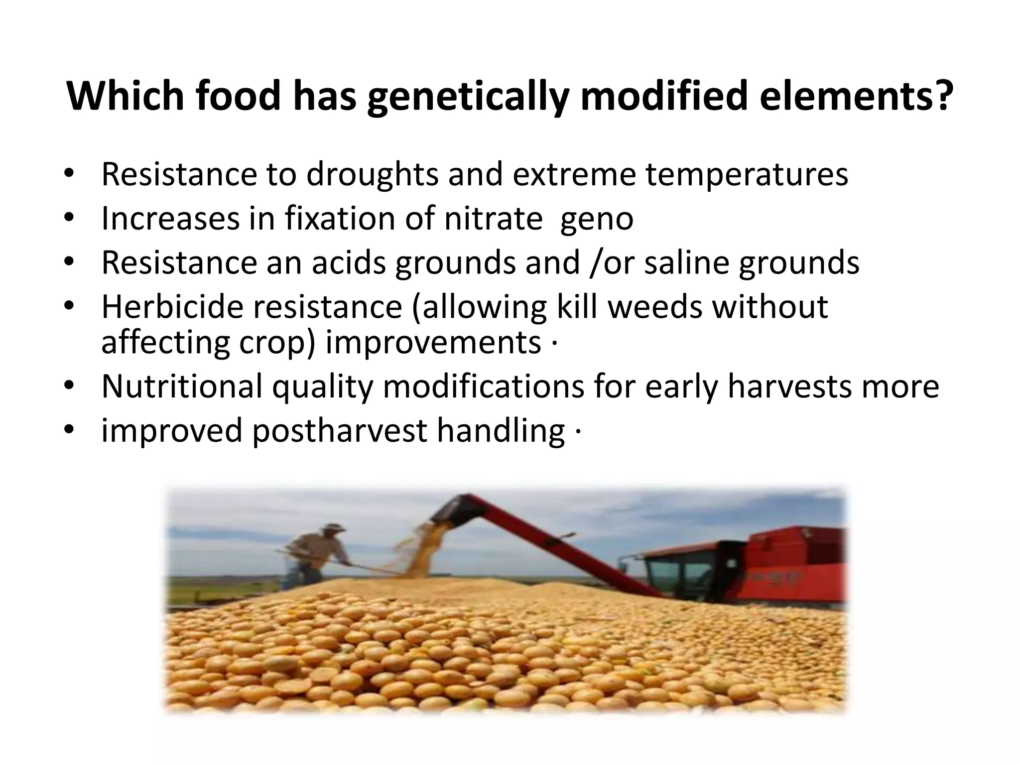 Genetically modified food | PPTX