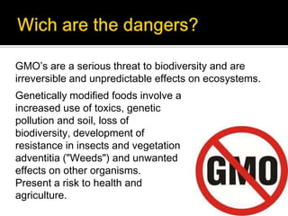 Genetically modified food | PPTX