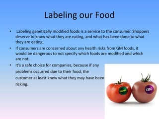 Genetically modified food | PPTX
