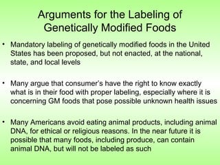 Genetically modified food | PPT
