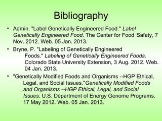 Genetically modified food | PPT