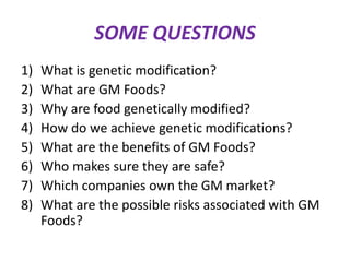 Genetically modified food | PPT