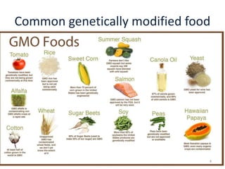 Genetically modified food | PPTX