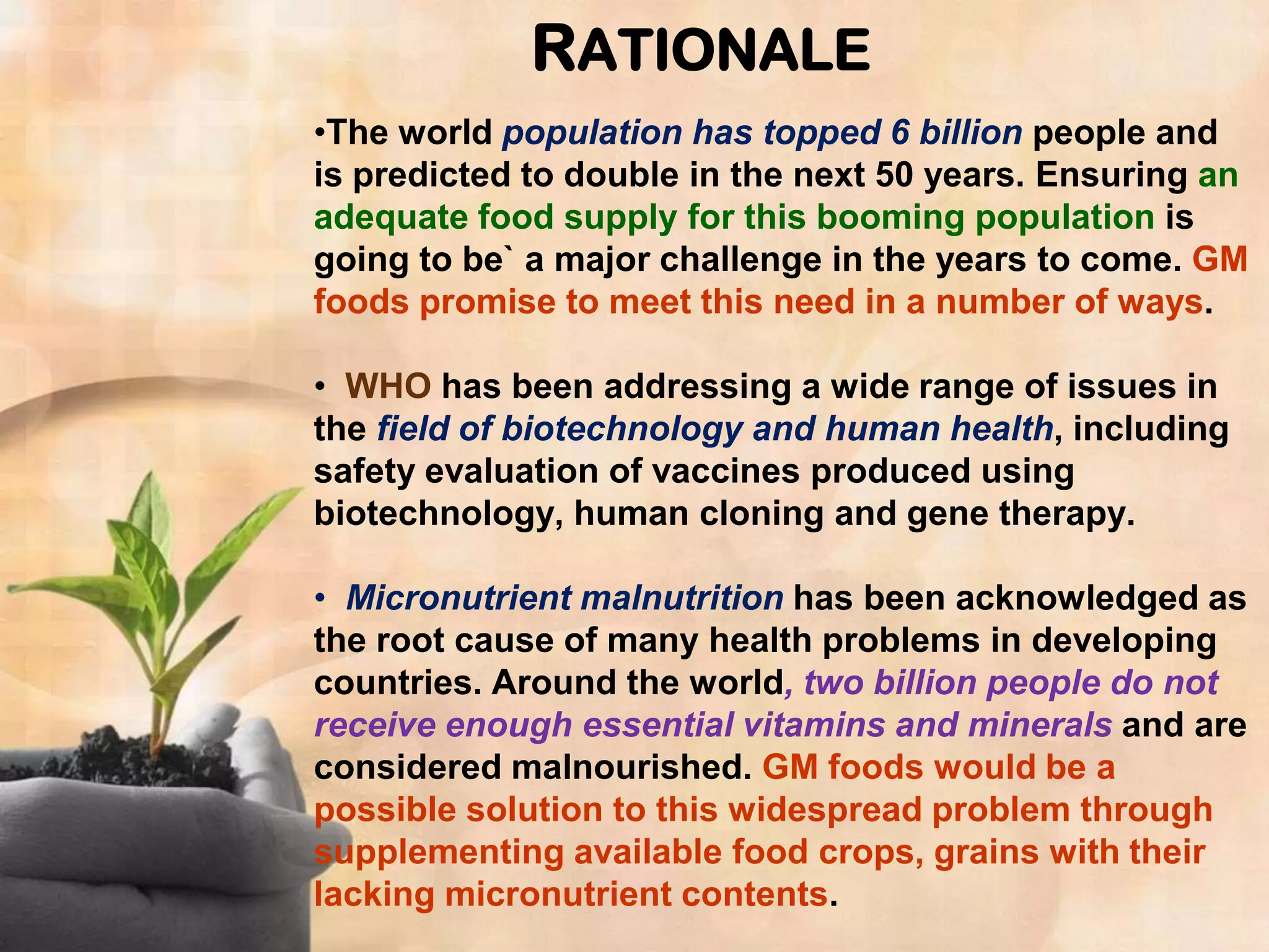 Genetically modified food and its consequences on human health and ...