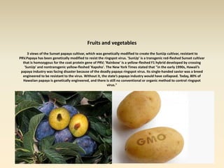 Genetically modified food nadolskaya | PPSX