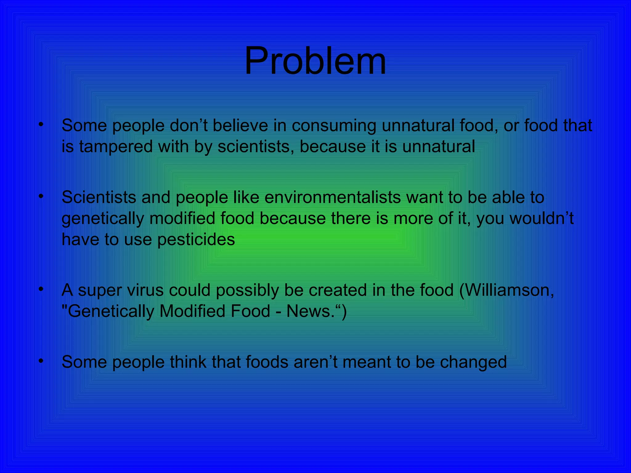 Genetically Modified Foods | PPT
