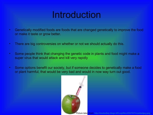 Genetically Modified Foods | PPT