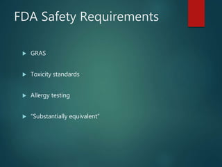 Genetically modified foods | PPT