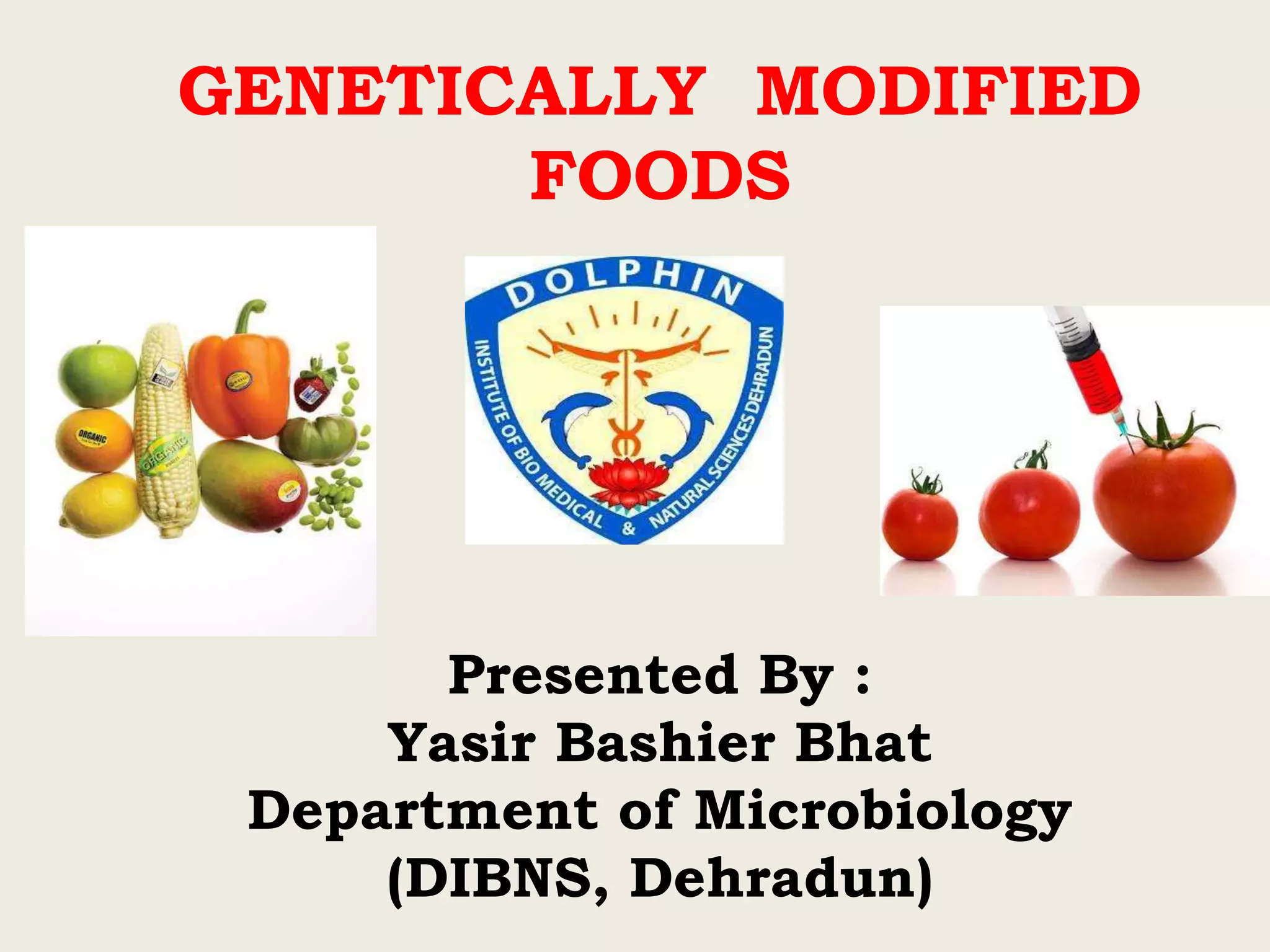 Genetically modified foods | PPT