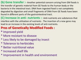 Genetically modified foods | PPTX