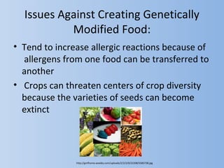 Genetically modified foods bio | PPT