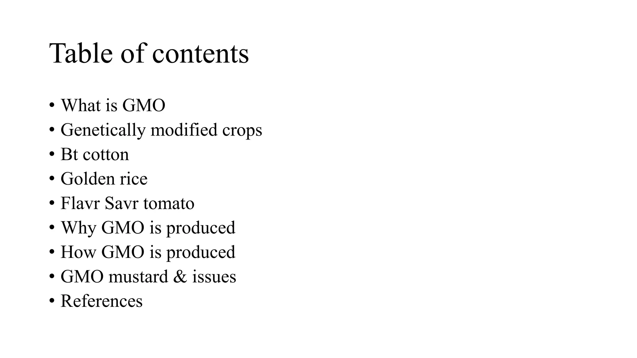 Genetically modified mustard | PPTX