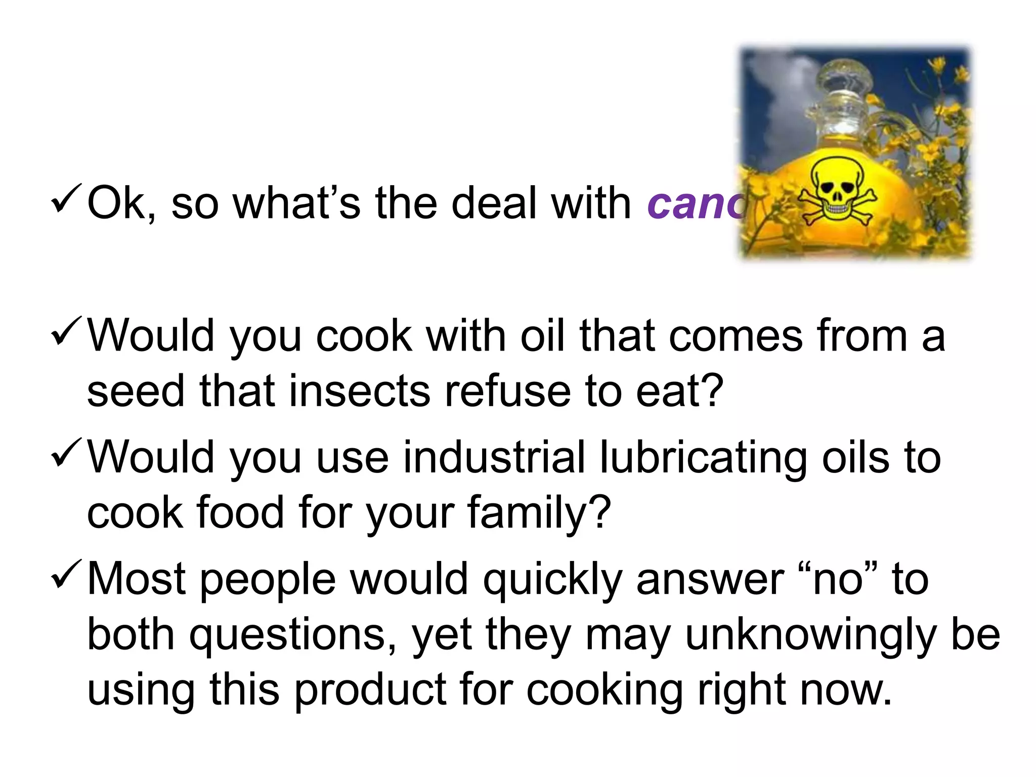 Genetically modified oils | PPTX