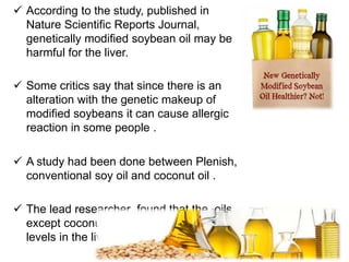 Genetically modified oils | PPTX