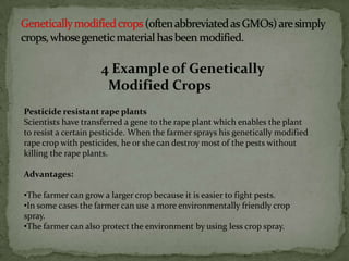 Genetically modified organism | PPTX