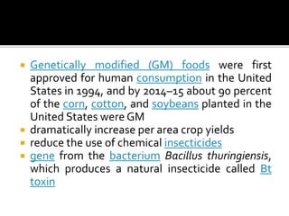 Genetically modified Organism in sociology.pptx | Biotech and ...