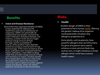 Genetically modified organisms(gmo's) | PPTX