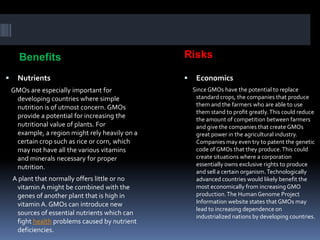 Genetically modified organisms(gmo's) | PPTX