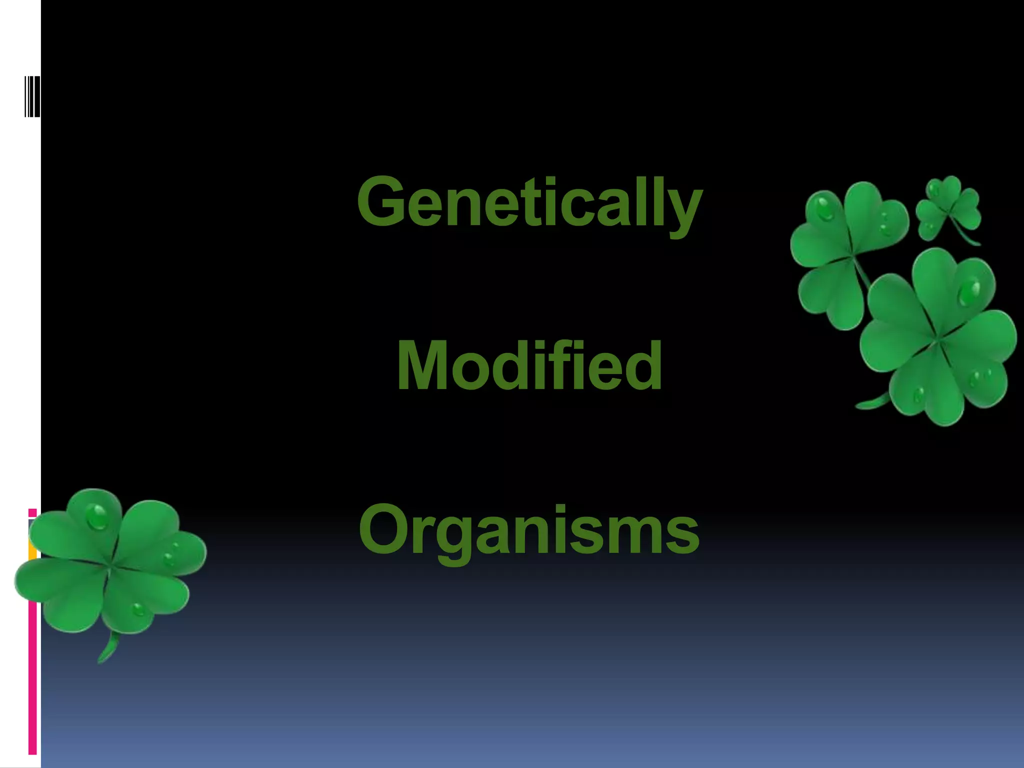 Genetically modified organisms | PPTX