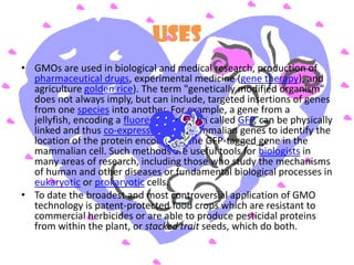 Genetically modified organisms | PPTX